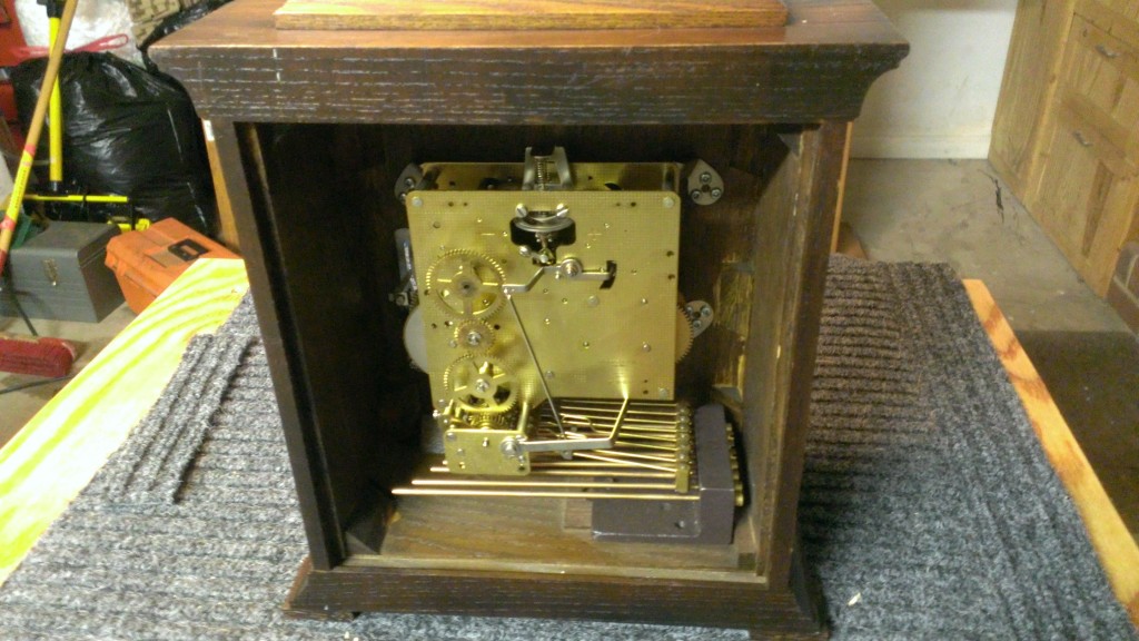 Linden Triple Chime Bracket Clock c. 1982 Germany - Rescue Clocks