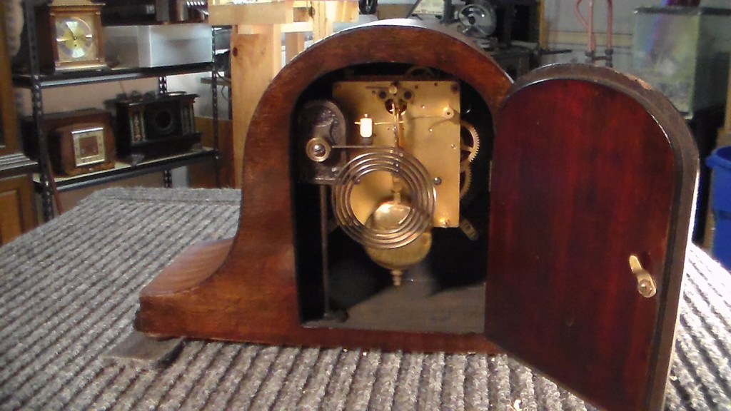 Thomas Haller Tambour Mantel Clock c. 1920 SOLD - Rescue Clocks